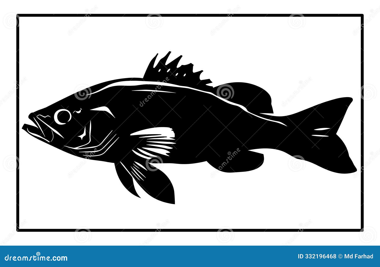 The Fish - Haddock (Melanogrammus Aeglefinus). Stock Illustration ...