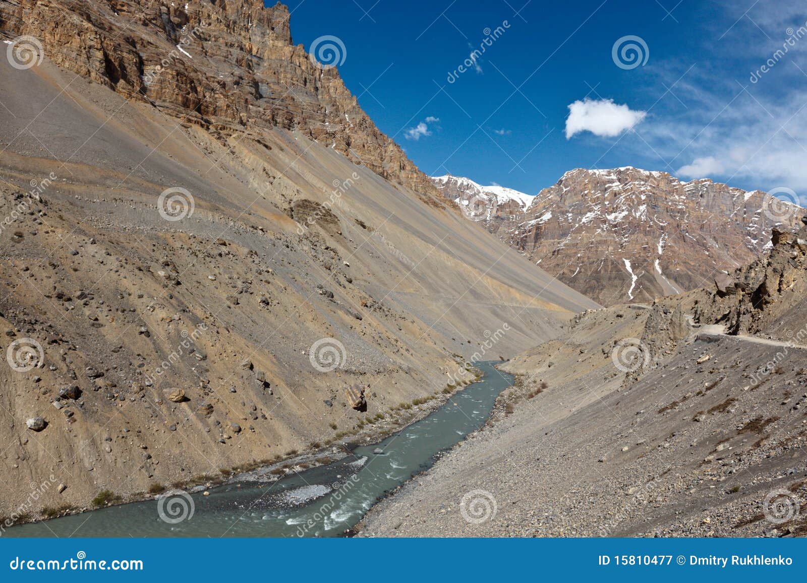 River in Himalayas stock image. Image of indian, himalayan - 15810477