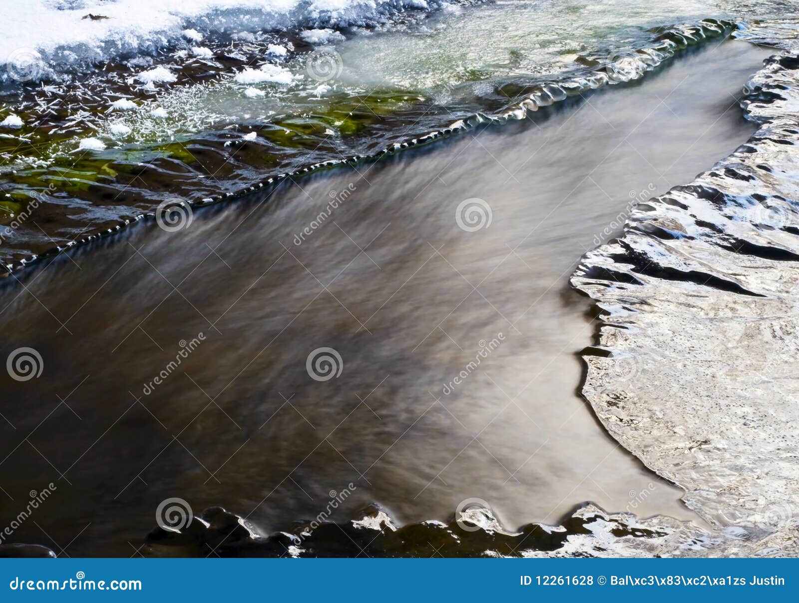 River and ice stock photo. Image of chill, cold, rural - 12261628