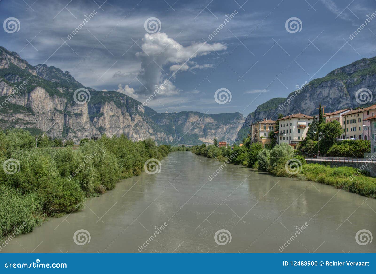 River with ice water stock photo. Image of italy, rocky - 12488900