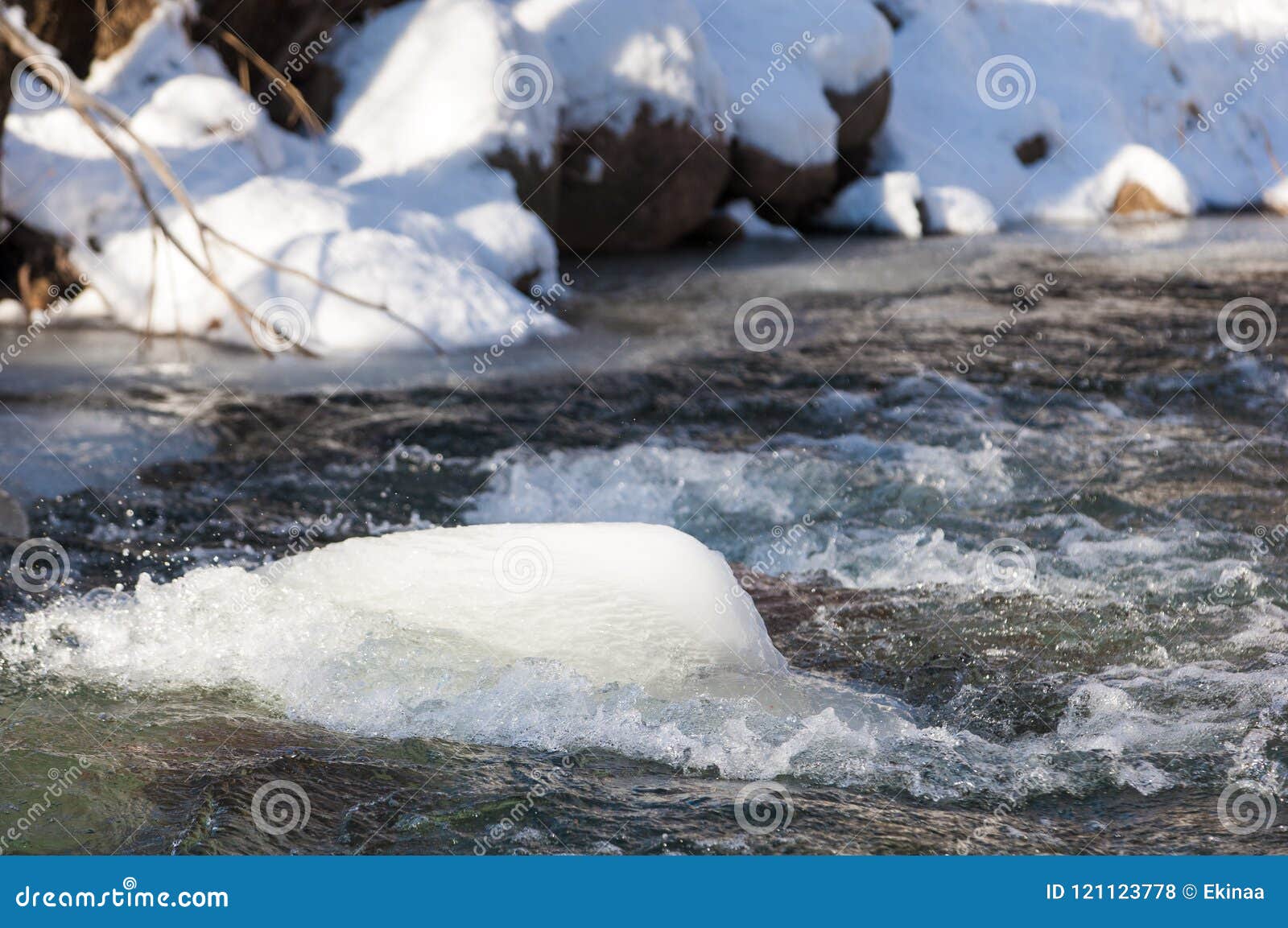 River ice. river in winter stock photo. Image of glacier - 121123778