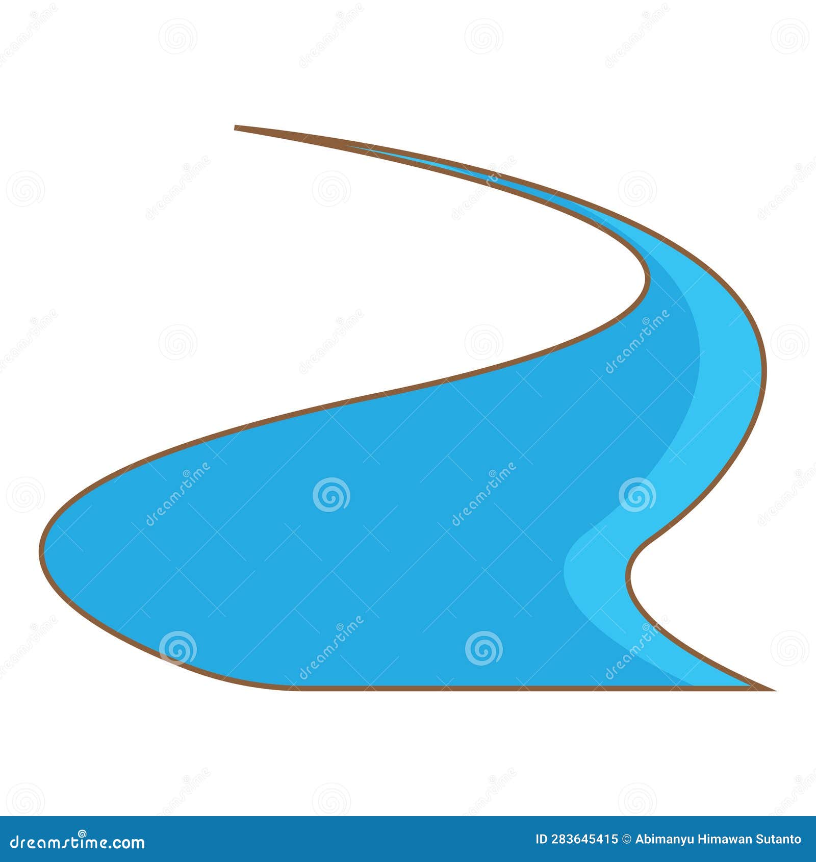 River icon vector stock vector. Illustration of summer - 283645415