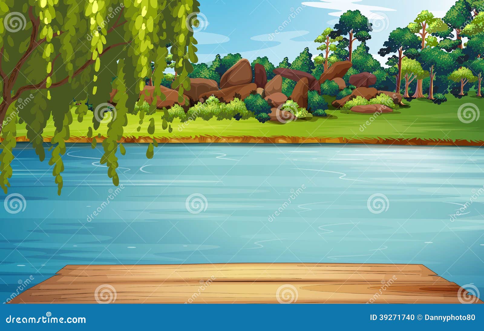 A river stock vector. Illustration of nature, ocean, natural - 39271740