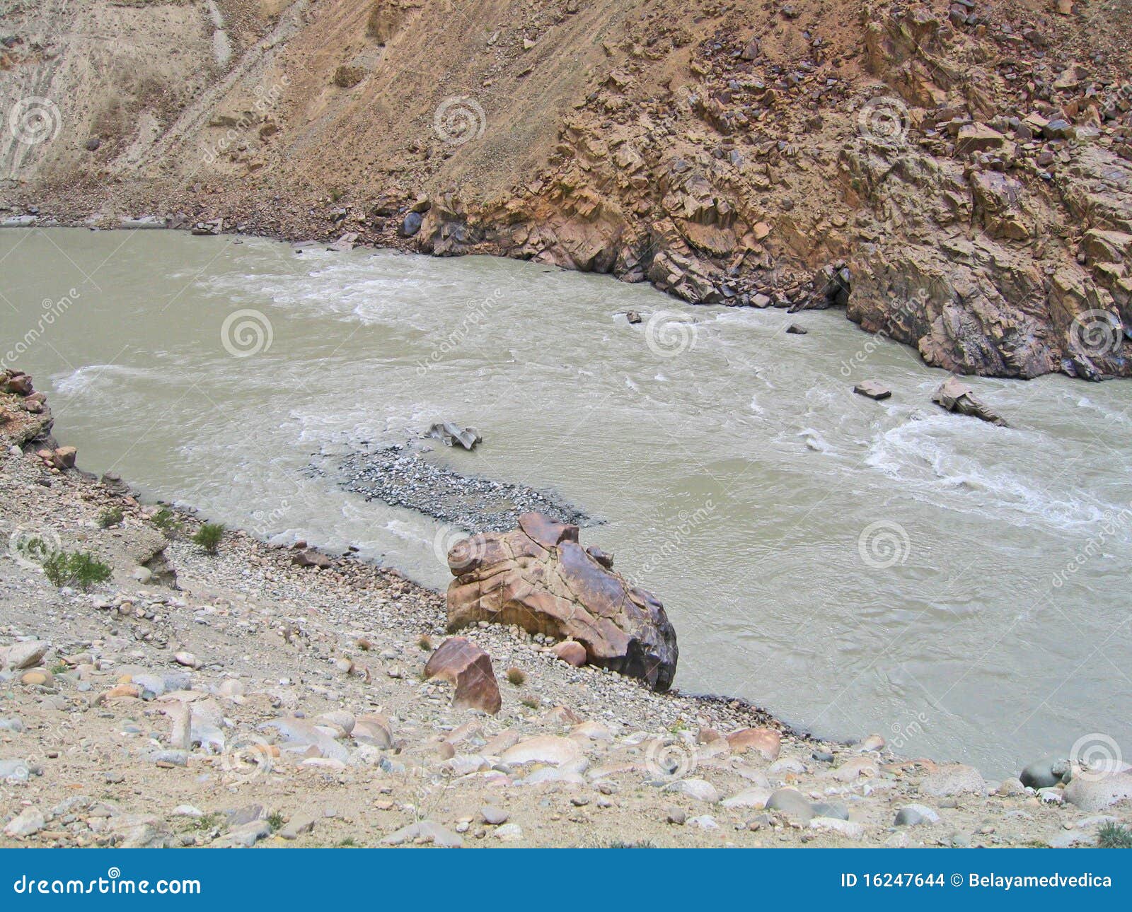 River Ind Valley, in Mountains of Ladakh Stock Photo - Image of summer ...