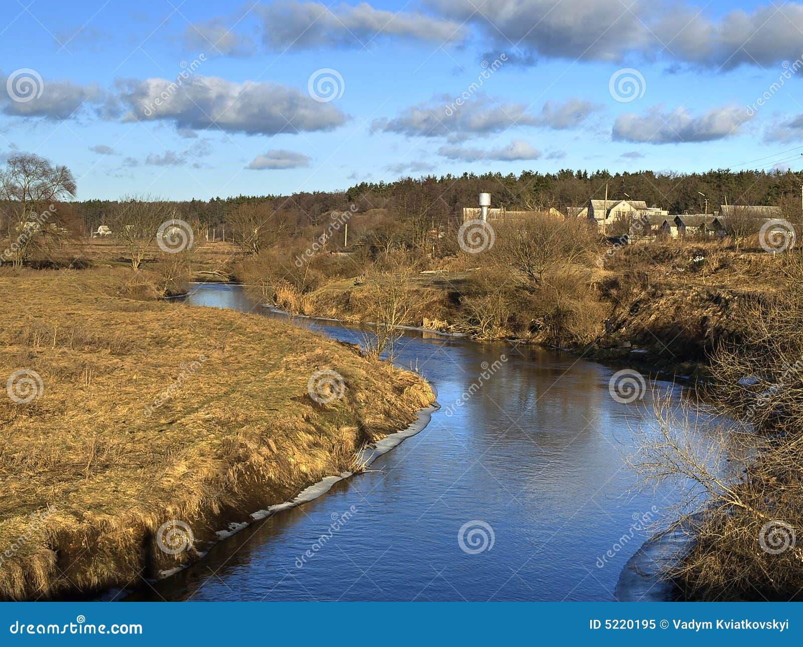 River irpen stock image. Image of water, river, horizon - 5220195