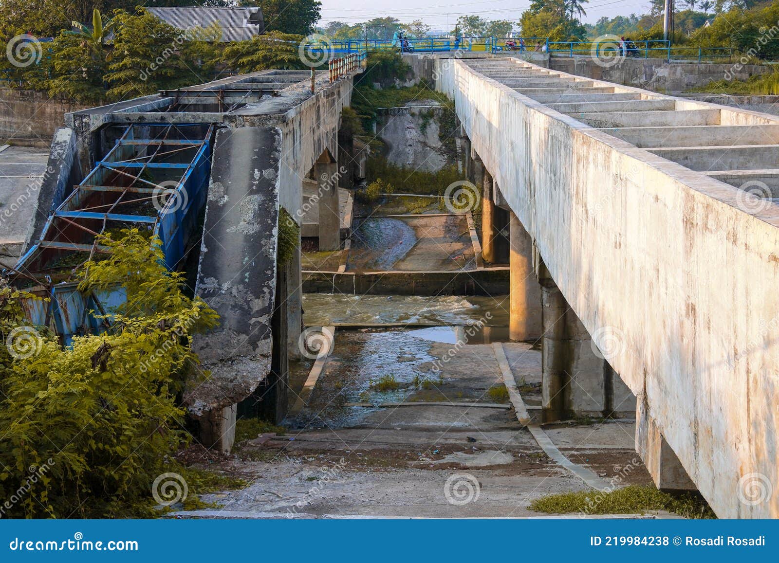River Irrigation Bridges Built on Rivers Stock Photo - Image of ...