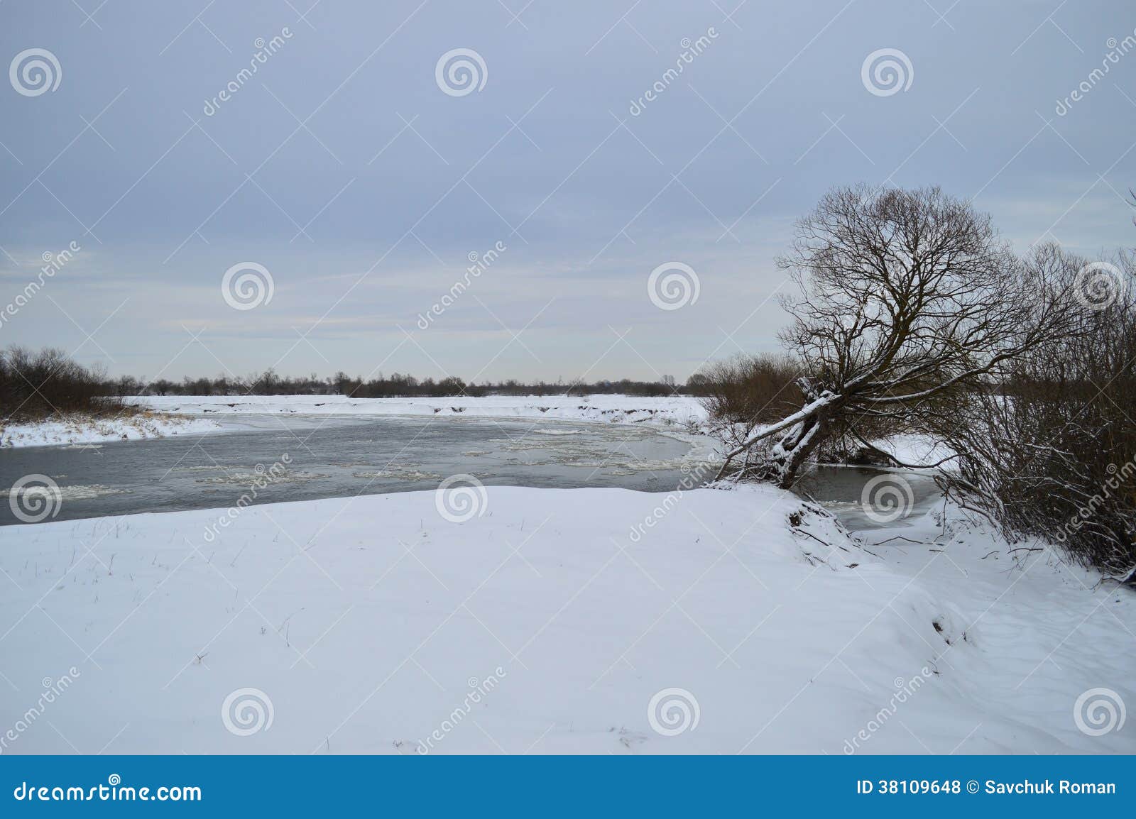 River stock photo. Image of scenery, january, winter - 38109648