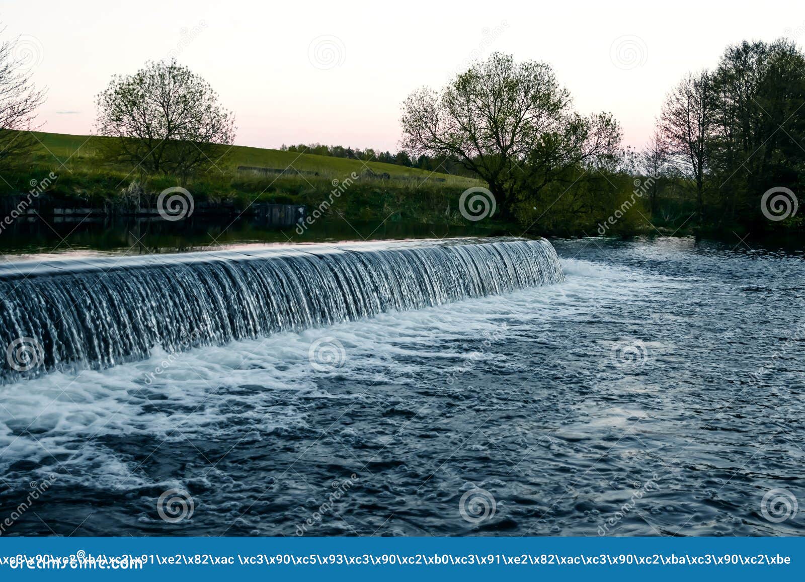 River joining the ocean stock photo. Image of lake, froth - 159447040