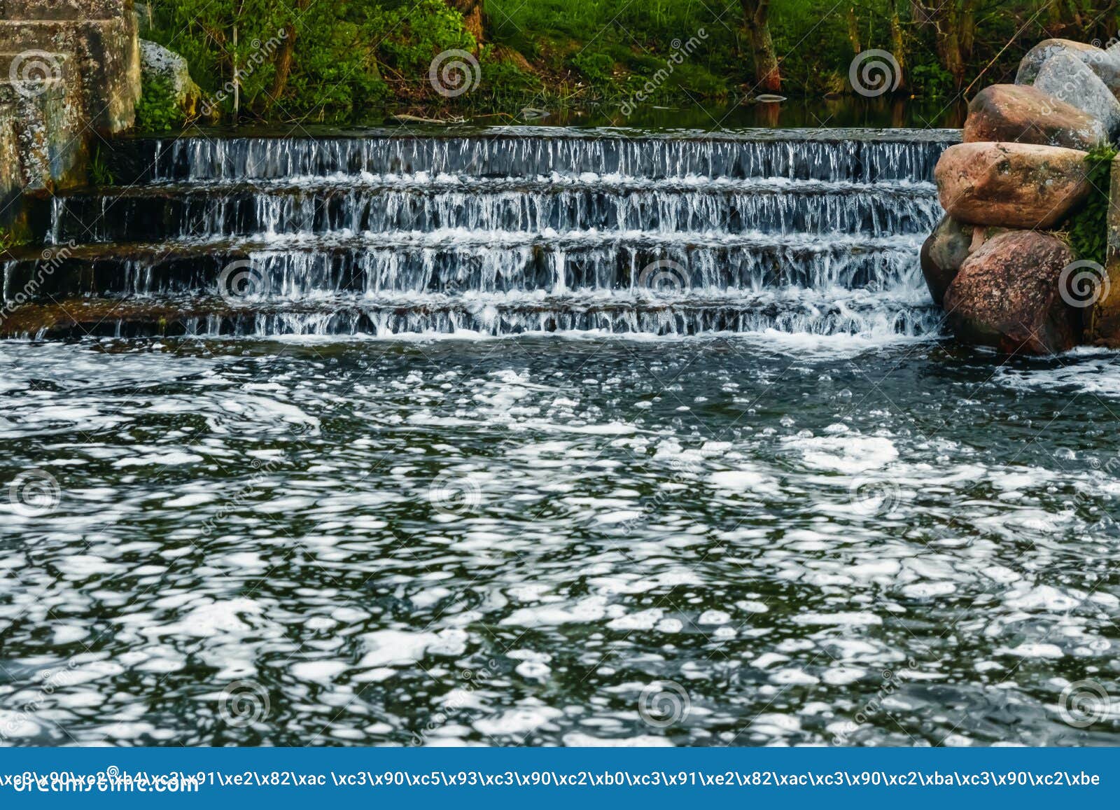 River joining the ocean stock photo. Image of dark, mini - 159447044