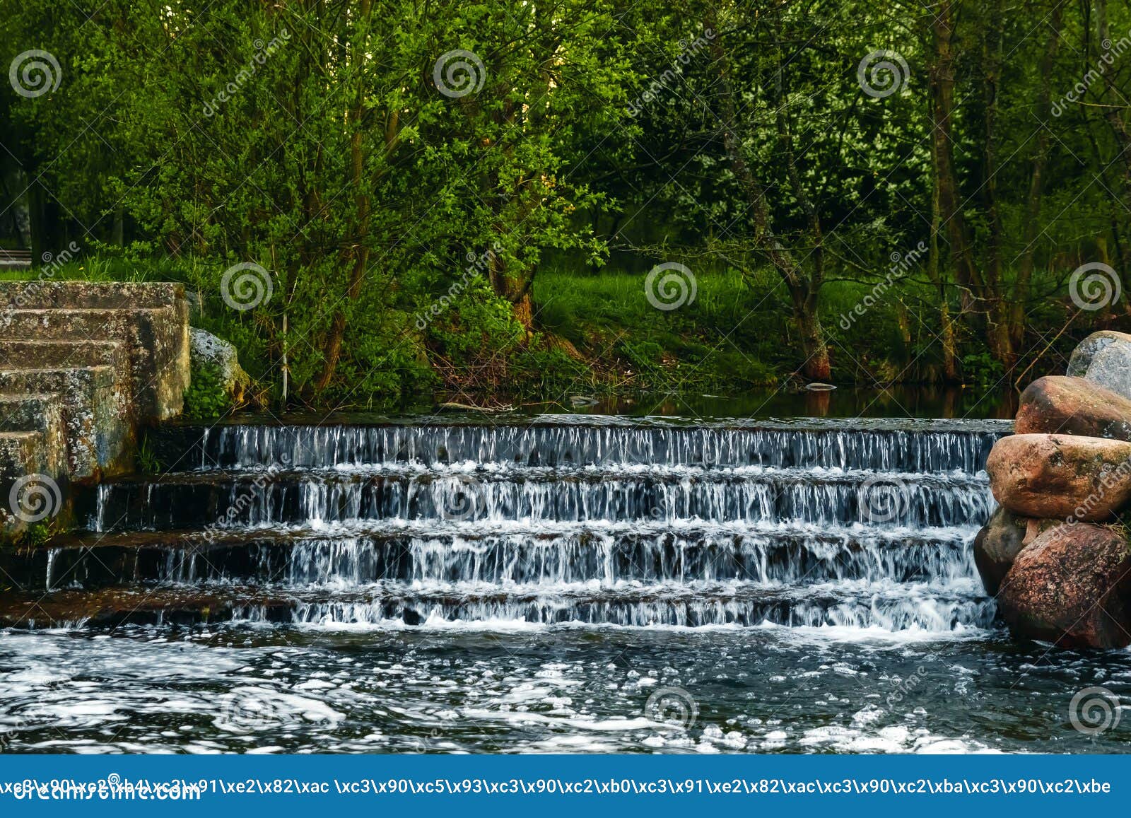 River joining the ocean stock image. Image of lake, drop - 159447047