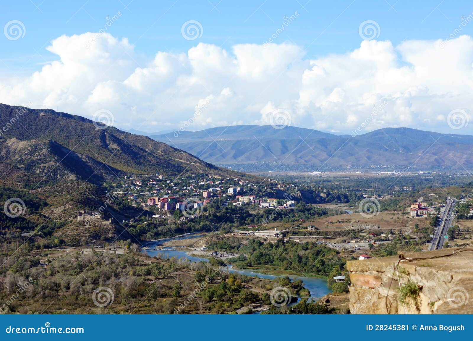 River Junction in Mountains Stock Image - Image of rural, journey: 28245381