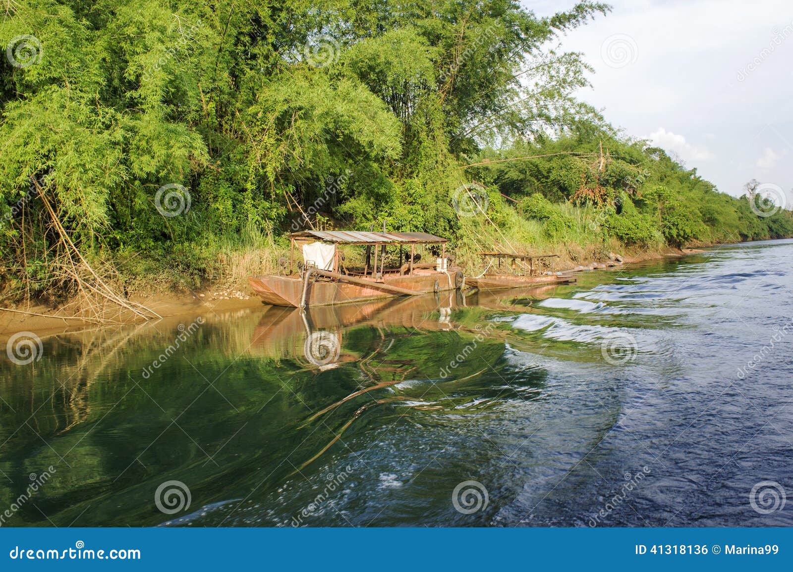 River in Jungle Beautiful Landscape Stock Photo - Image of lake ...