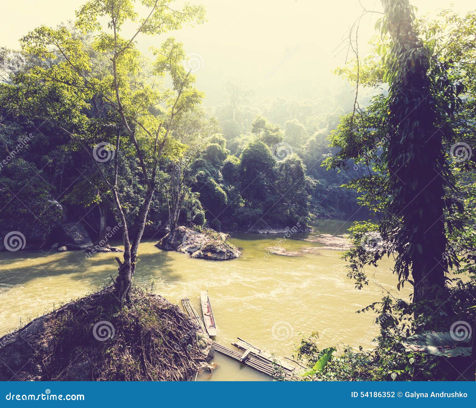 River in jungle stock photo. Image of famous, attraction - 54186352