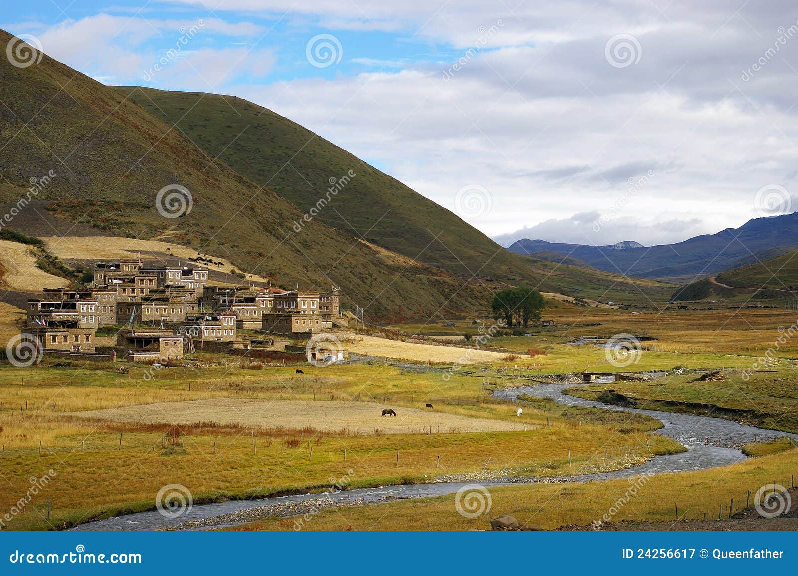 A river in Kangding stock image. Image of facula, tibetan - 24256617