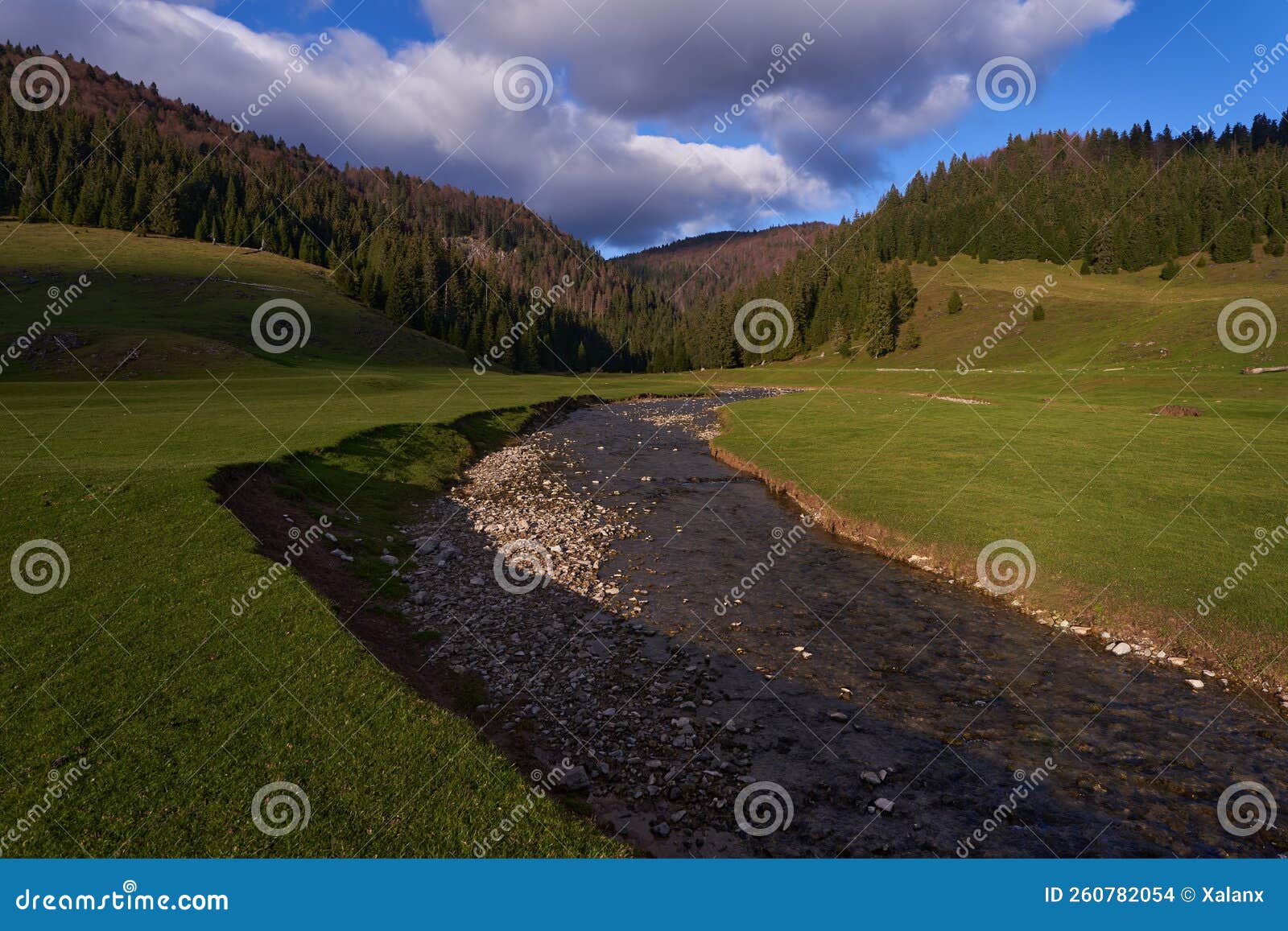 River from a Karst Spring in the Mountains Stock Photo - Image of cave ...