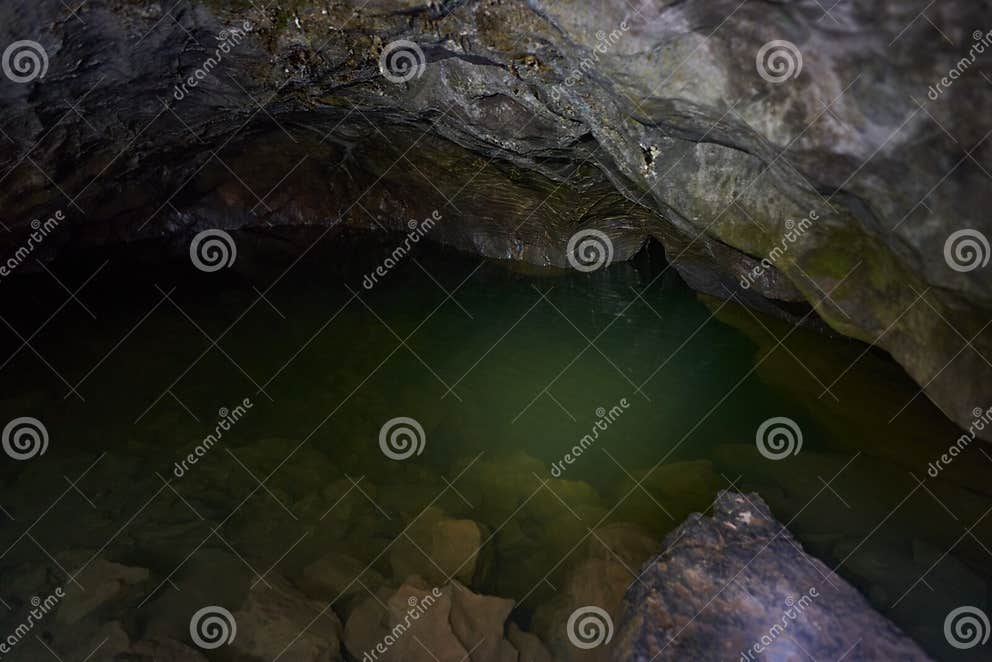 River from a Karst Spring in the Mountains Stock Photo - Image of ...