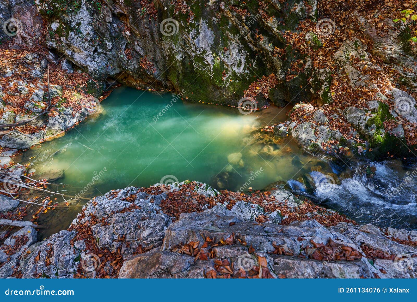 River from a Karst Spring in the Mountains Stock Photo - Image of ...