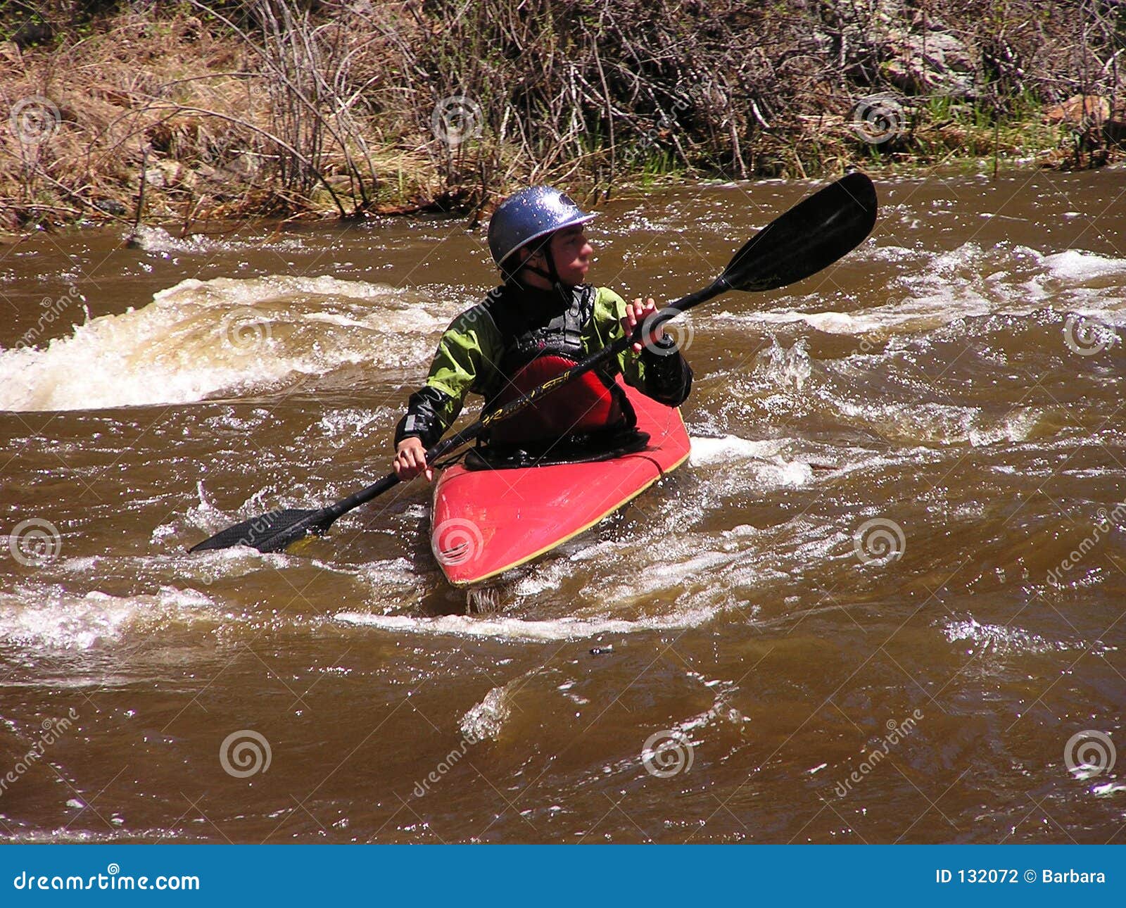 River Kayaker 2 stock photo. Image of spring, colorado - 132072