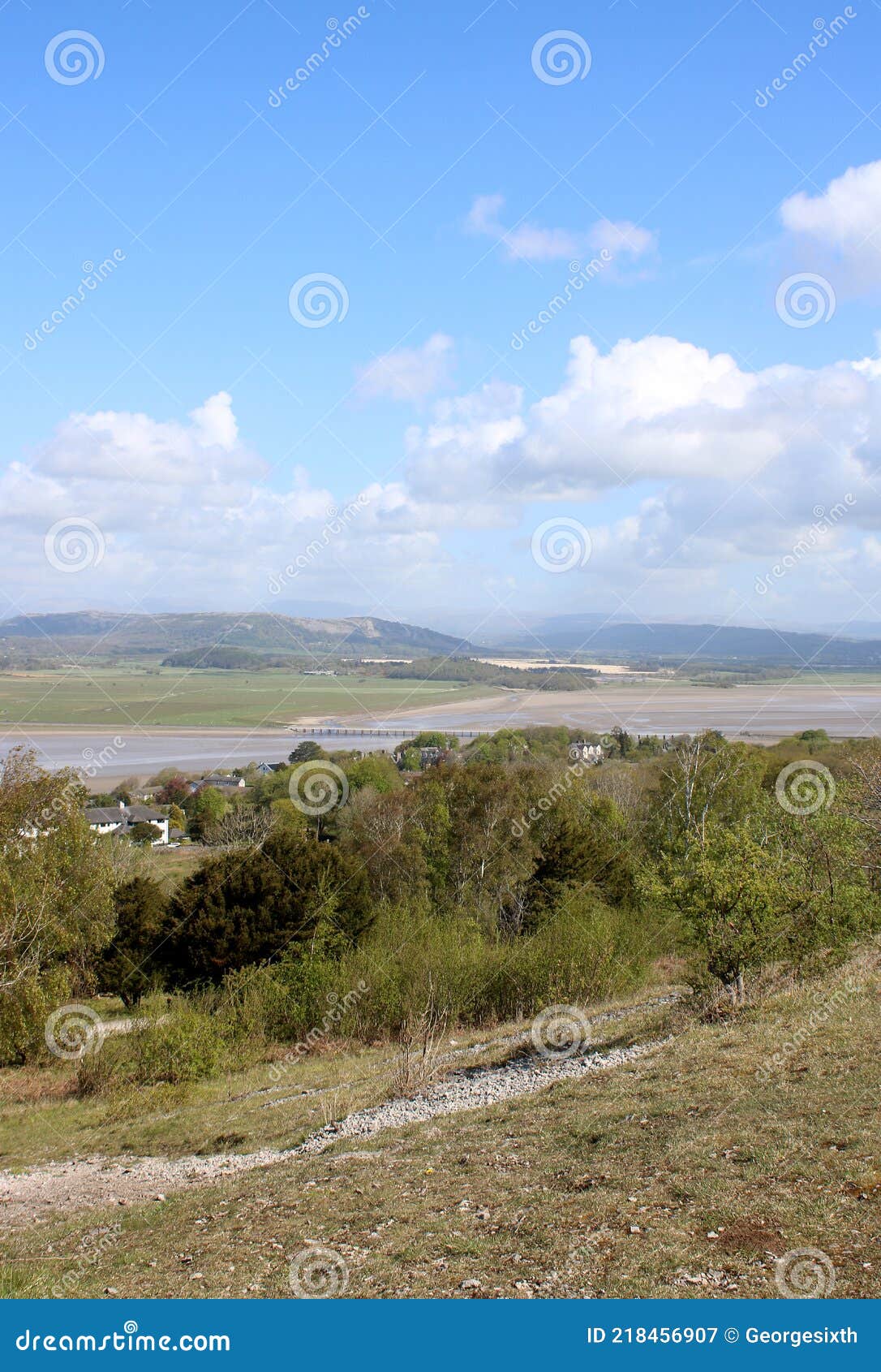 River Kent, Kent Viaduct From Arnside Knott Royalty-Free Stock Photo ...