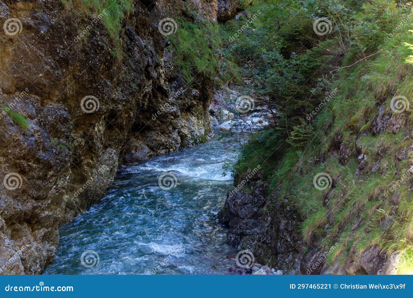 River in the Kundler Klamm in Austria Stock Image - Image of mountain ...