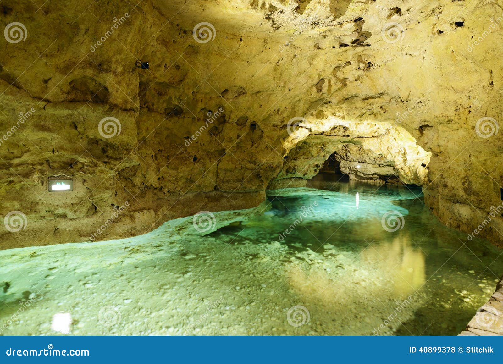 River in Lake Cave in Tapolca. Hungary Stock Photo - Image of ...