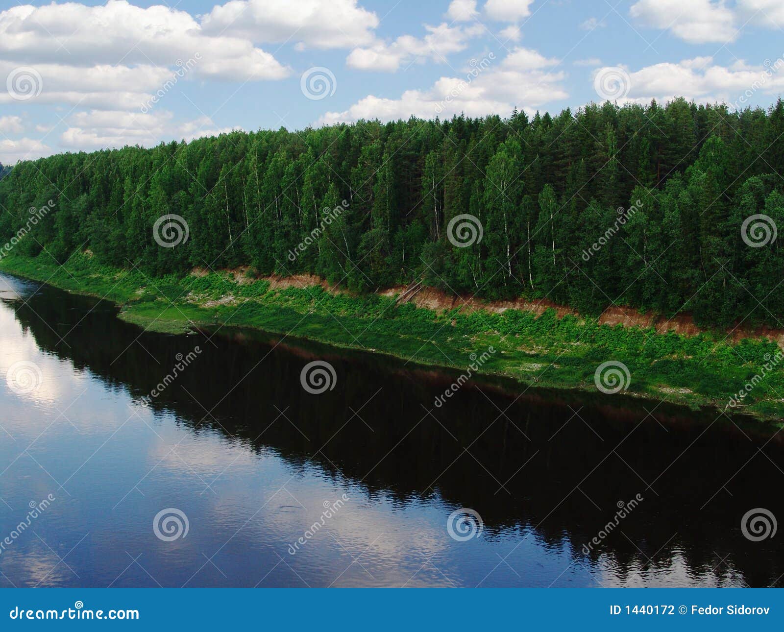River land 5 stock photo. Image of flowing, heavens, cloudy - 1440172