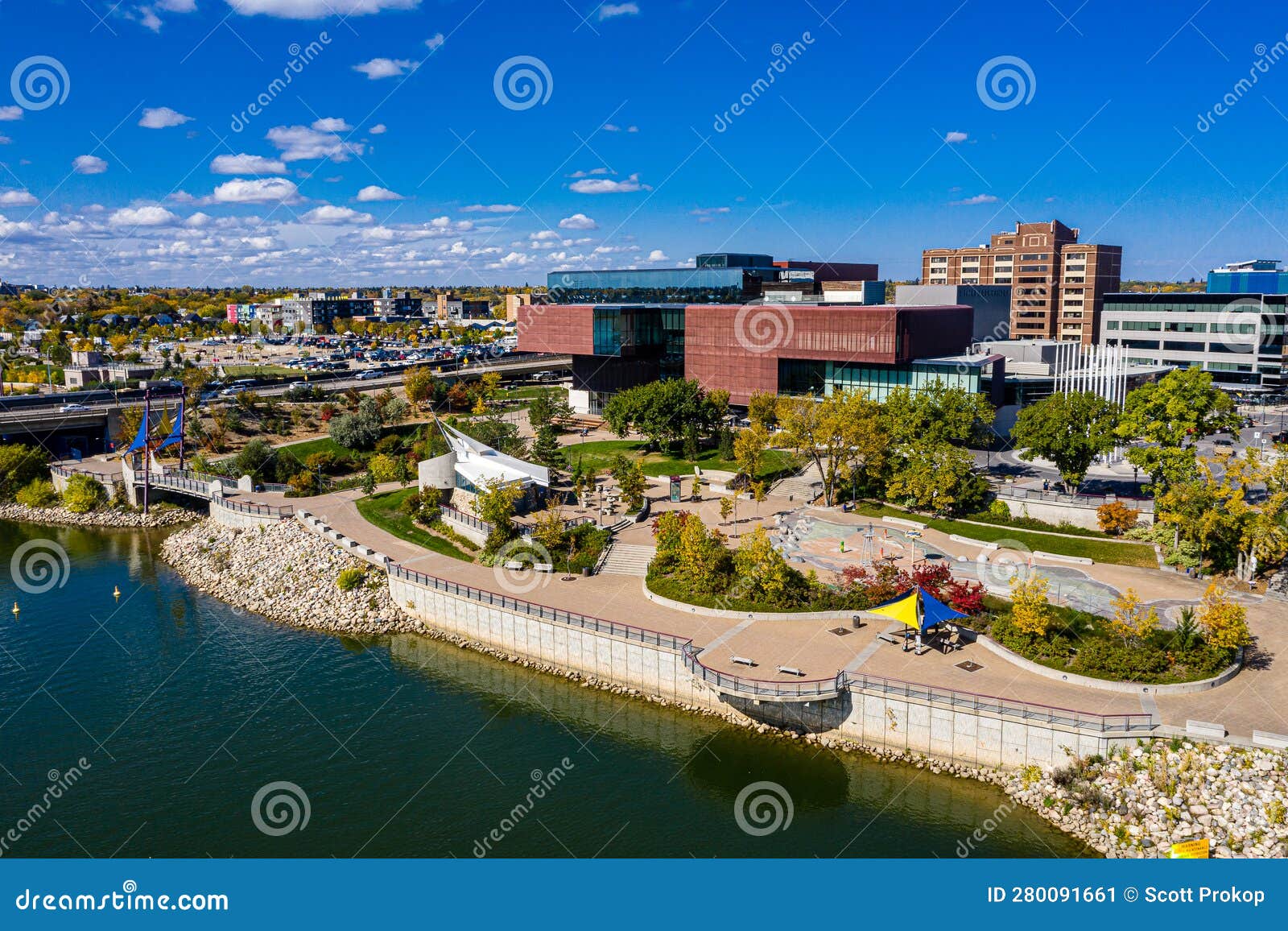 River Landing in Saskatoon, Saskatchewan Stock Image - Image of ...