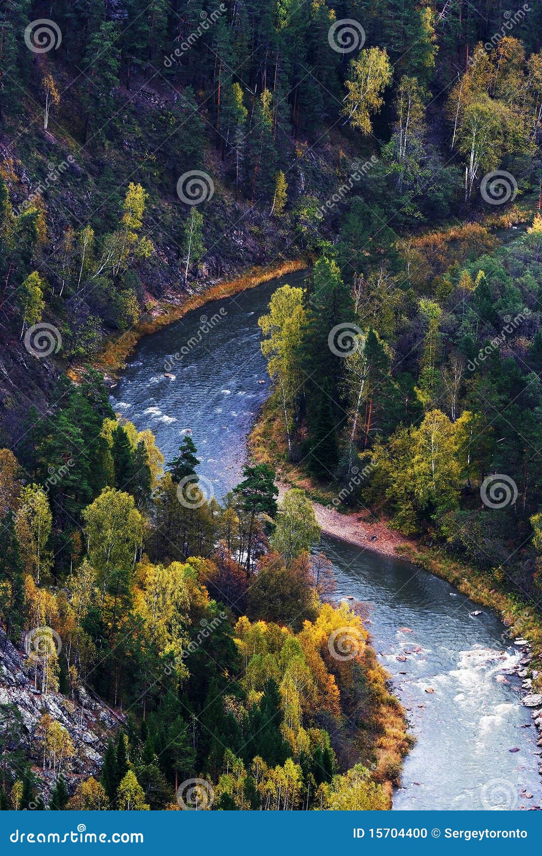 River Landscape in Autumn Time. Stock Photo - Image of beautiful, rift ...