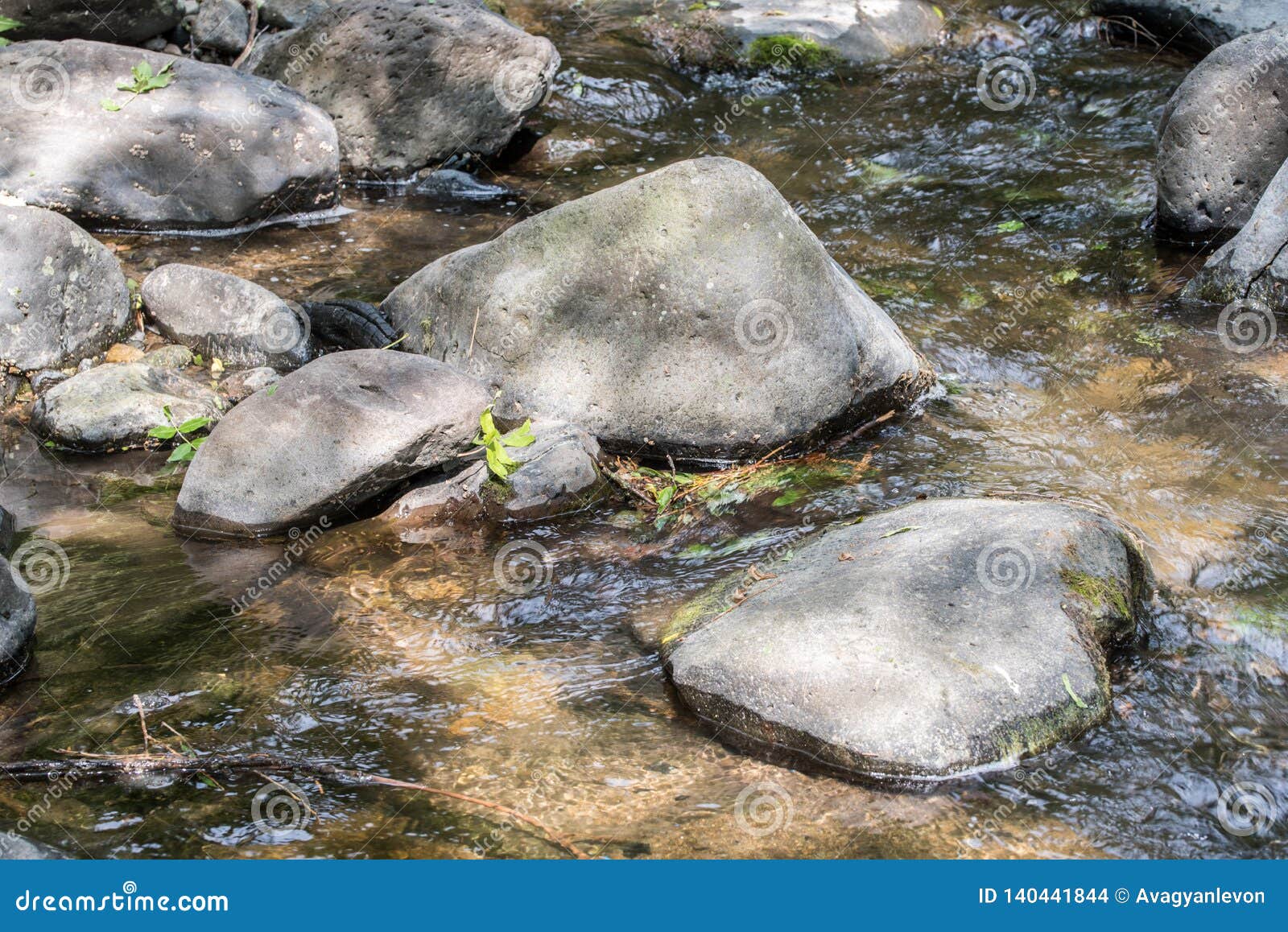 Big River Stones stock photo. Image of nature, sand - 140441844
