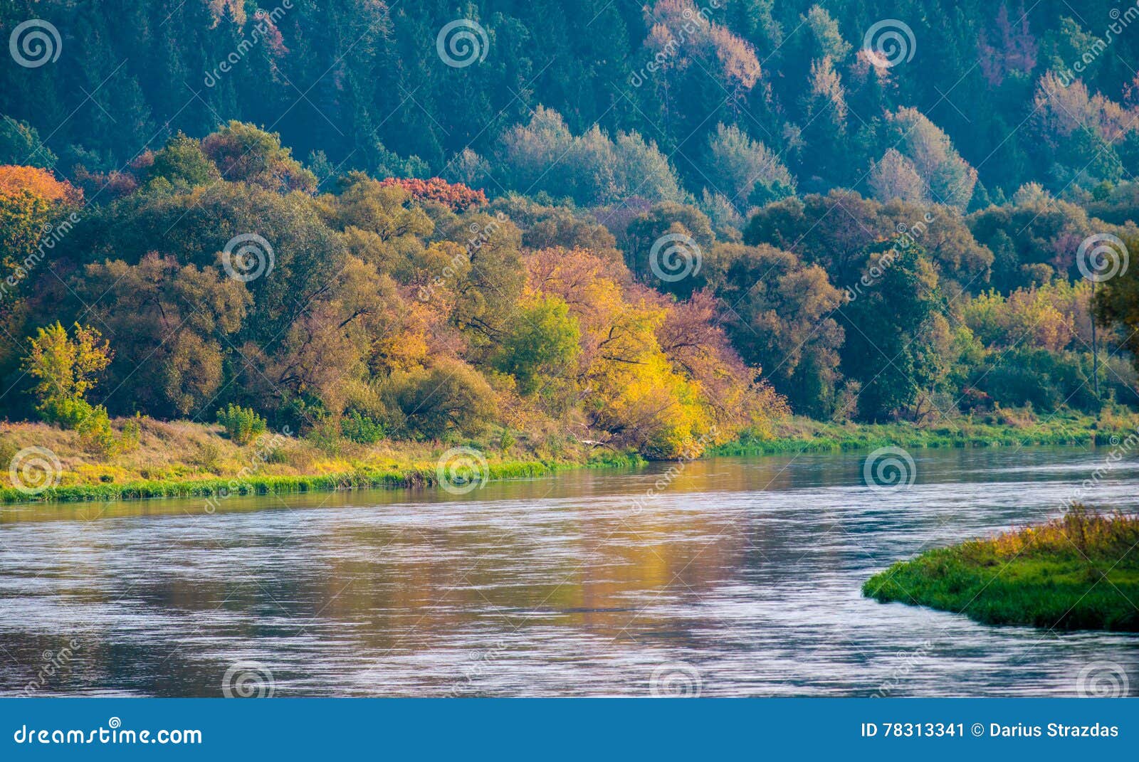 River landscape stock image. Image of kernave, travel - 78313341