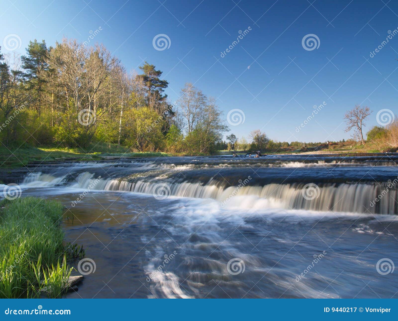 River landscape, spring stock image. Image of nature, clear - 9440217