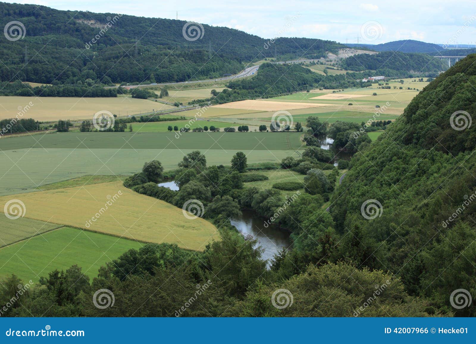 River Landscape of the Werra Stock Photo - Image of river, nature: 42007966