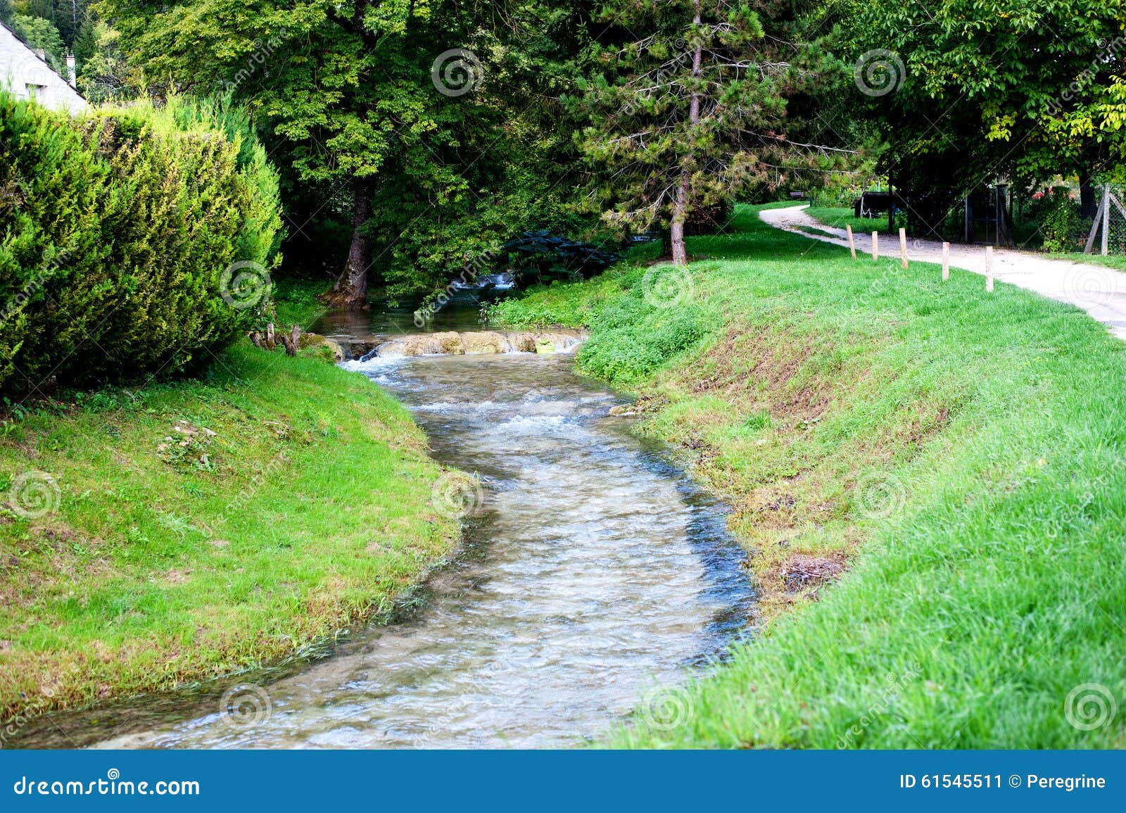 River Le Rhoin Walking Path Stock Image - Image of outdoor, water: 61545511