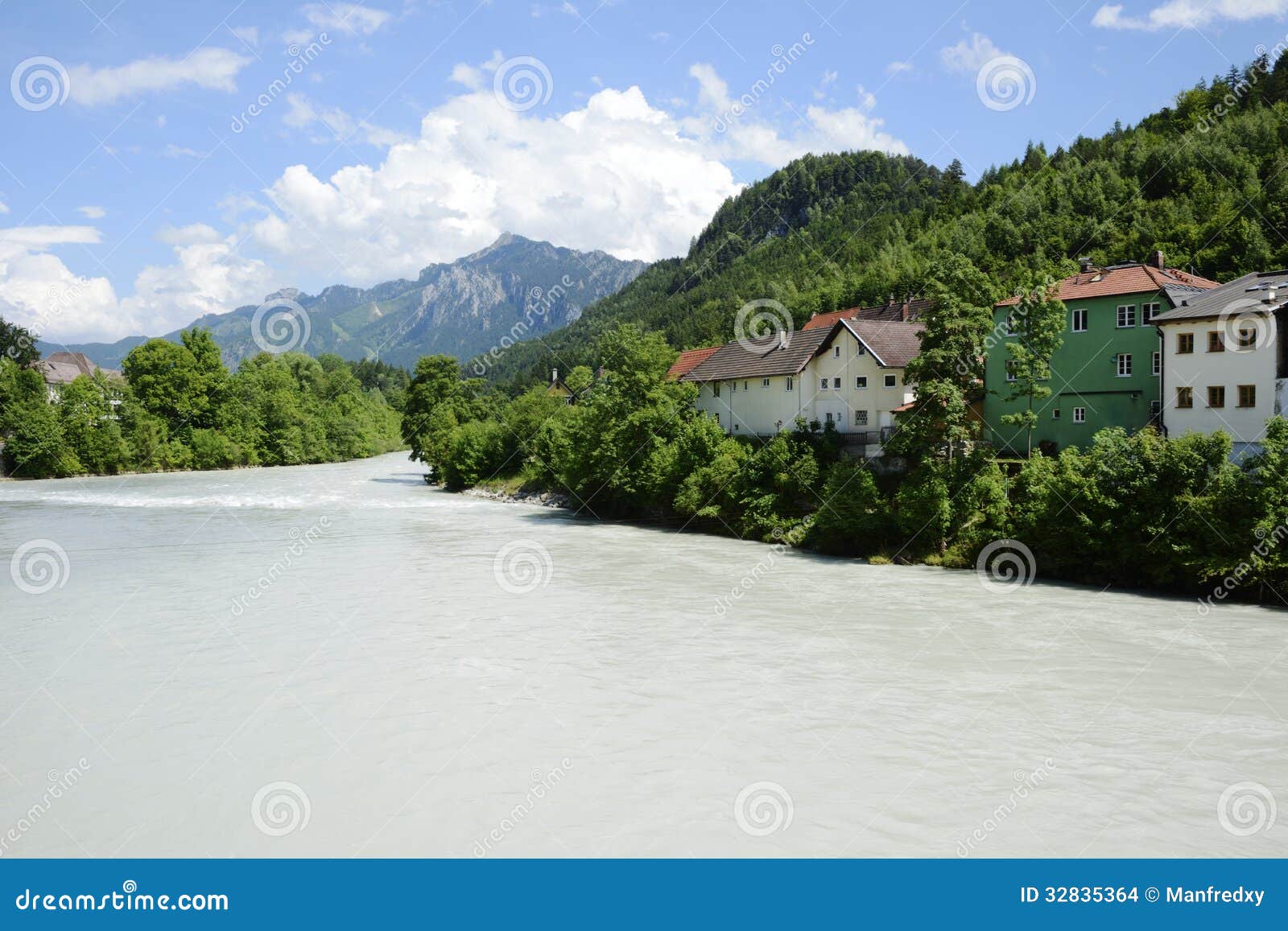 River Lech stock photo. Image of germany, bavaria, fuessen - 32835364