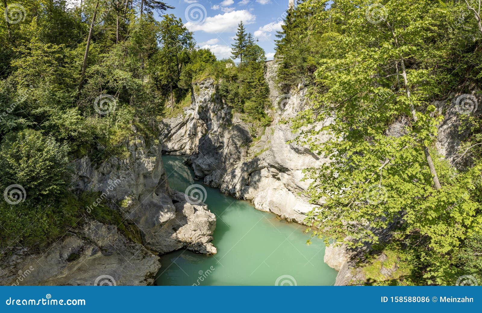 River Lech Waterfall in Fuessen, Germany Stock Photo - Image of ...