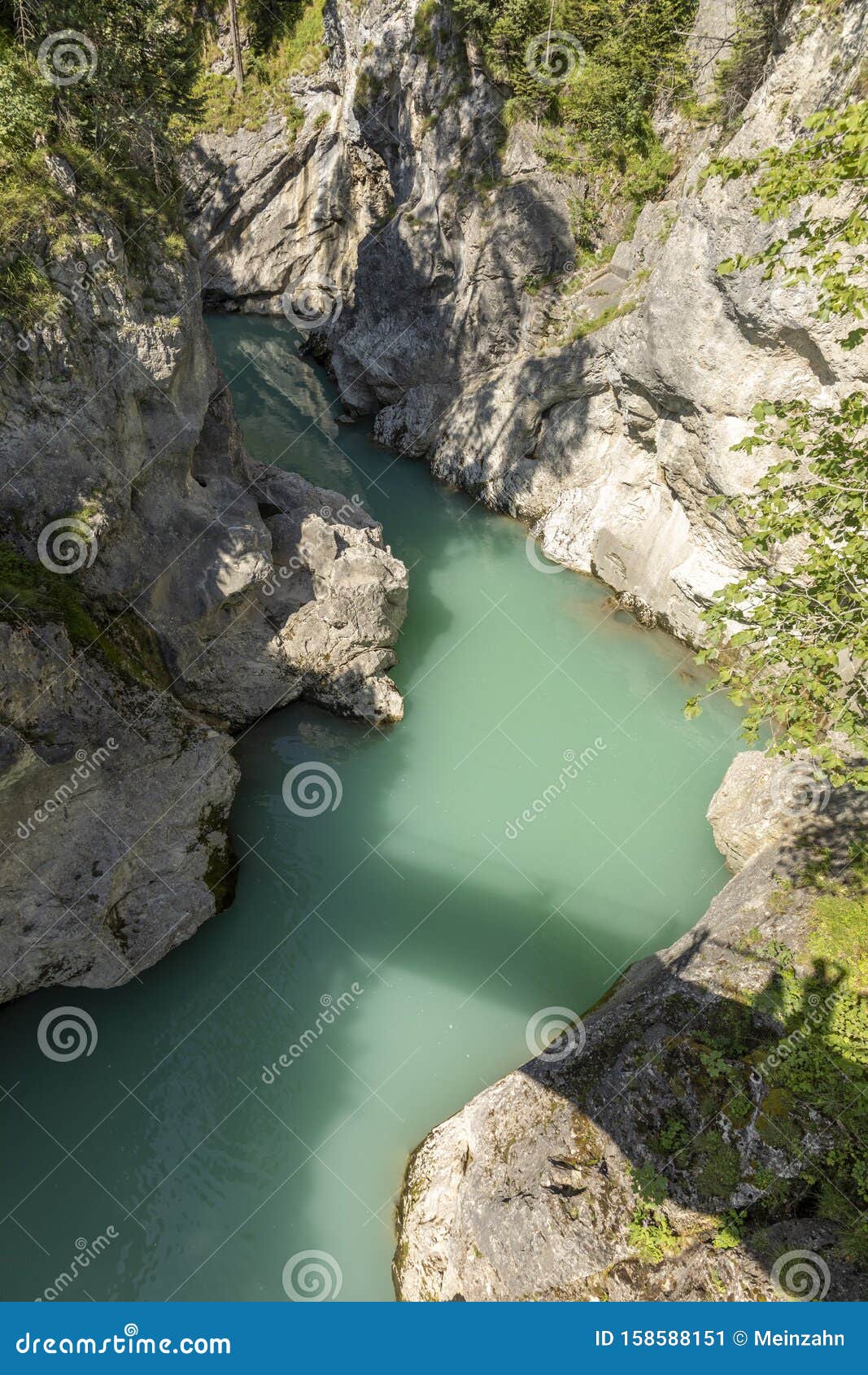 River Lech Waterfall in Fuessen, Germany Stock Image - Image of river ...