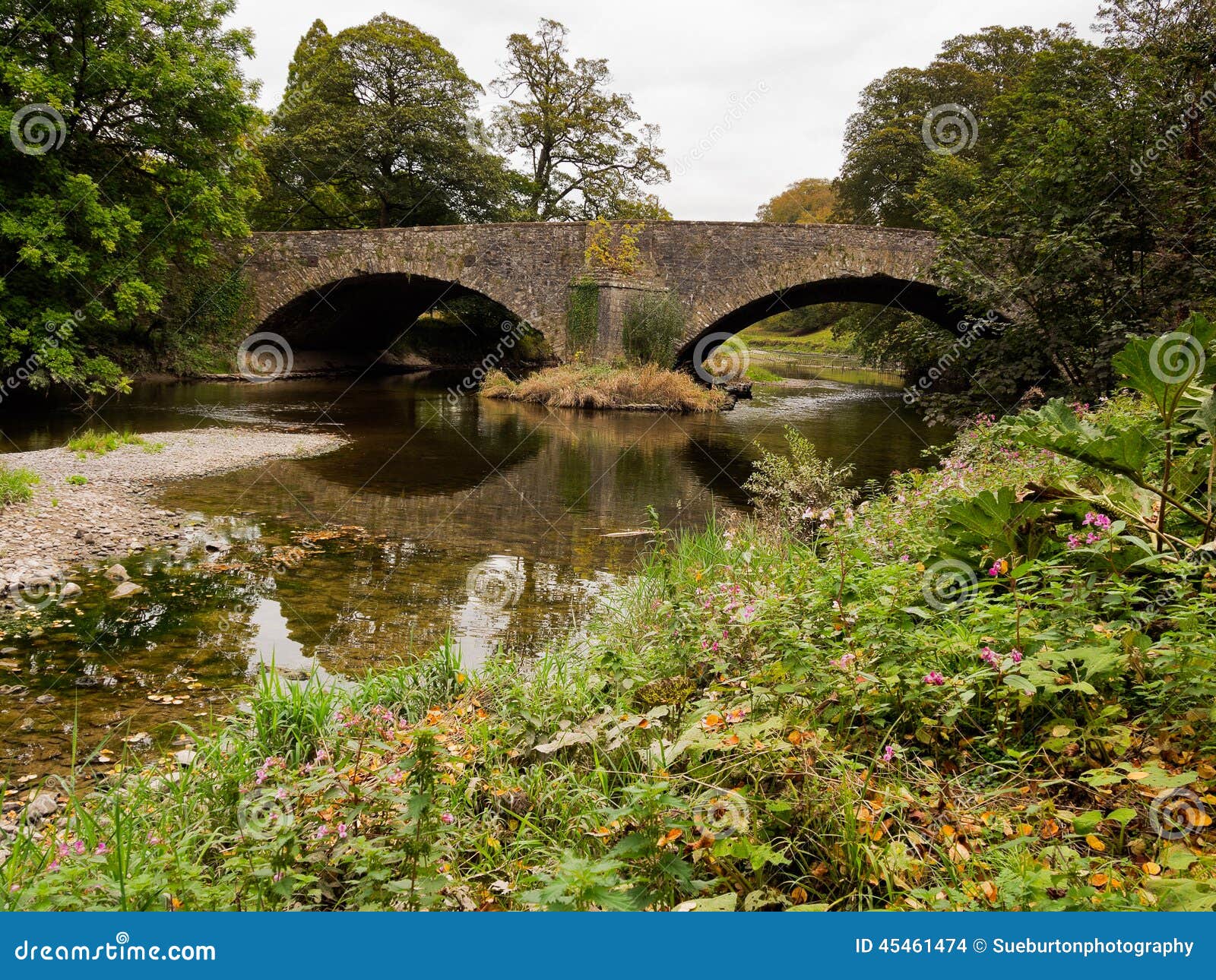 River Leven stock photo. Image of stonework, river, road - 45461474