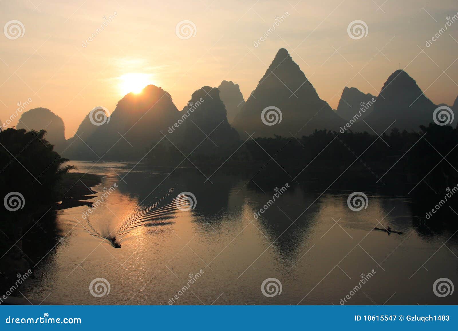 River Li stock image. Image of xingping, travel, mountain - 10615547
