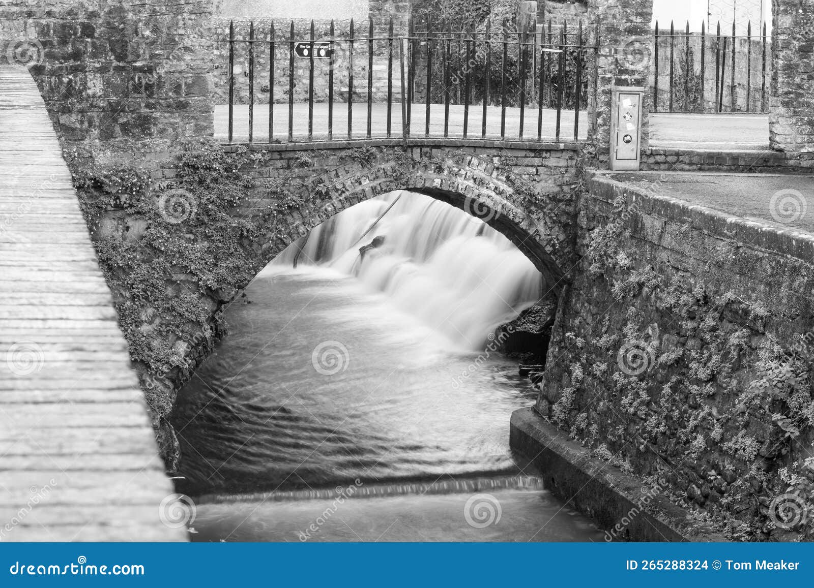 River Lim walkway stock photo. Image of dorset, architecture - 265288324