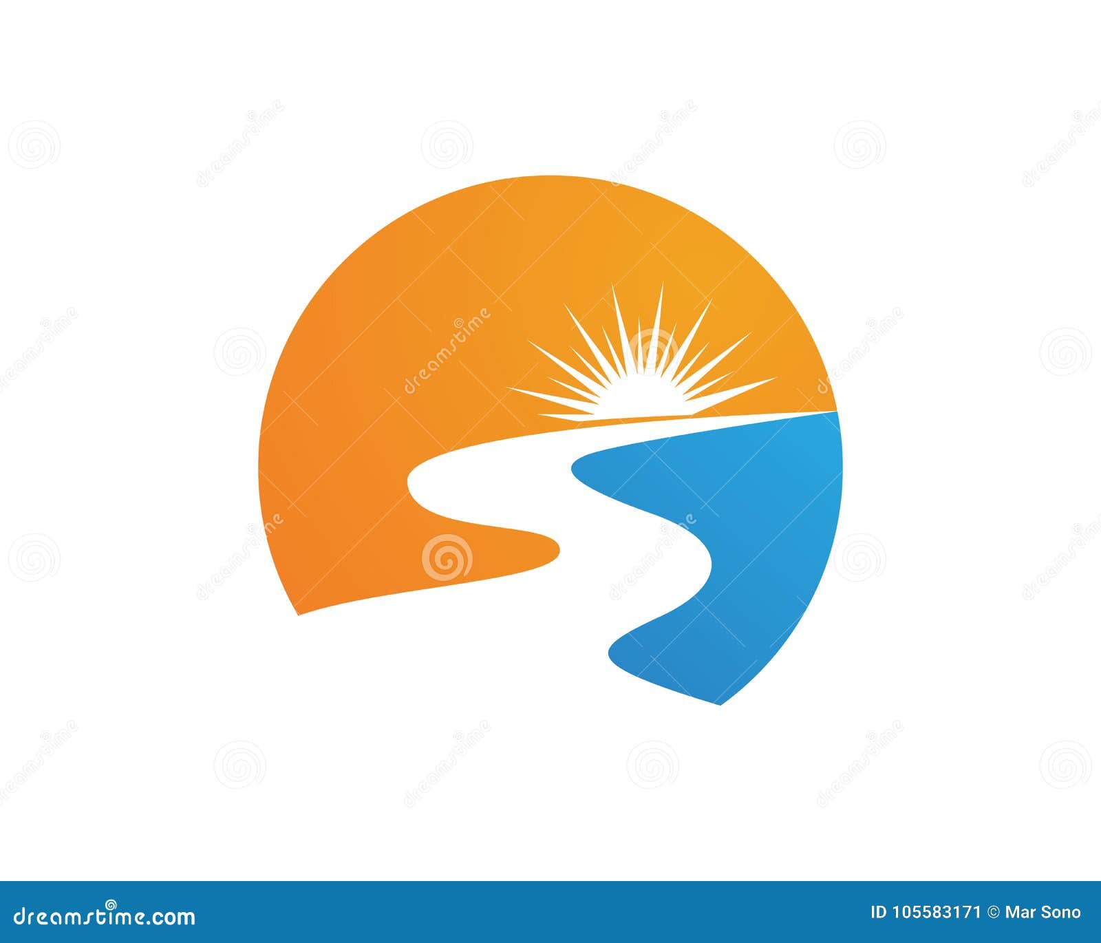 River Logo and Symbols Icons Template App Stock Vector - Illustration ...