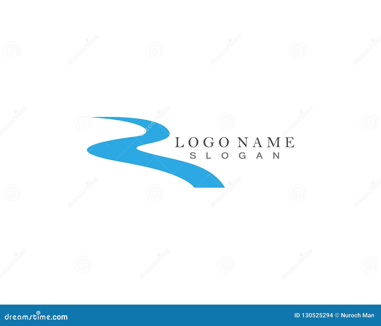 River Logo Template stock vector. Illustration of ocean - 130525294