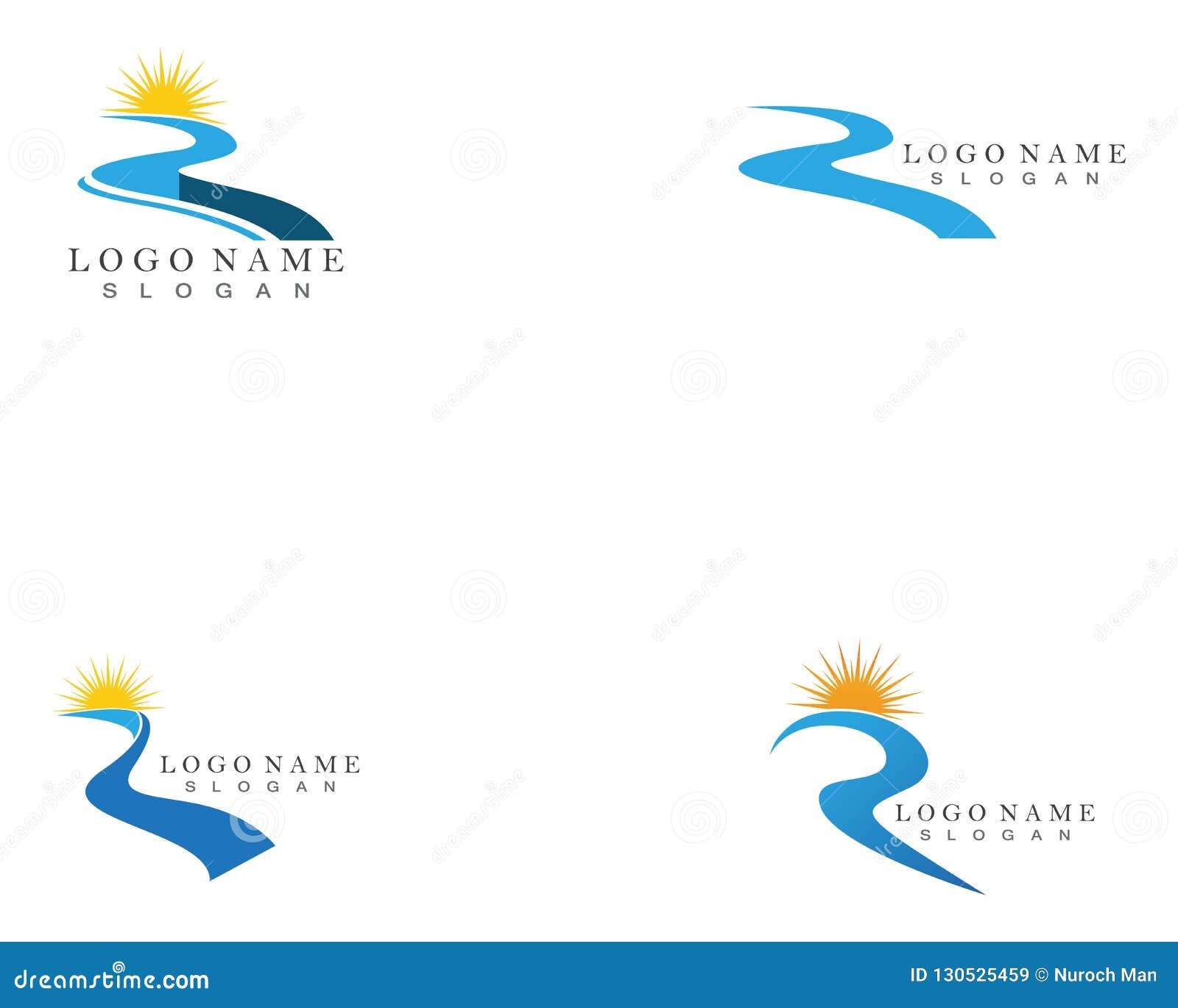 River Logo Template stock vector. Illustration of race - 130525459