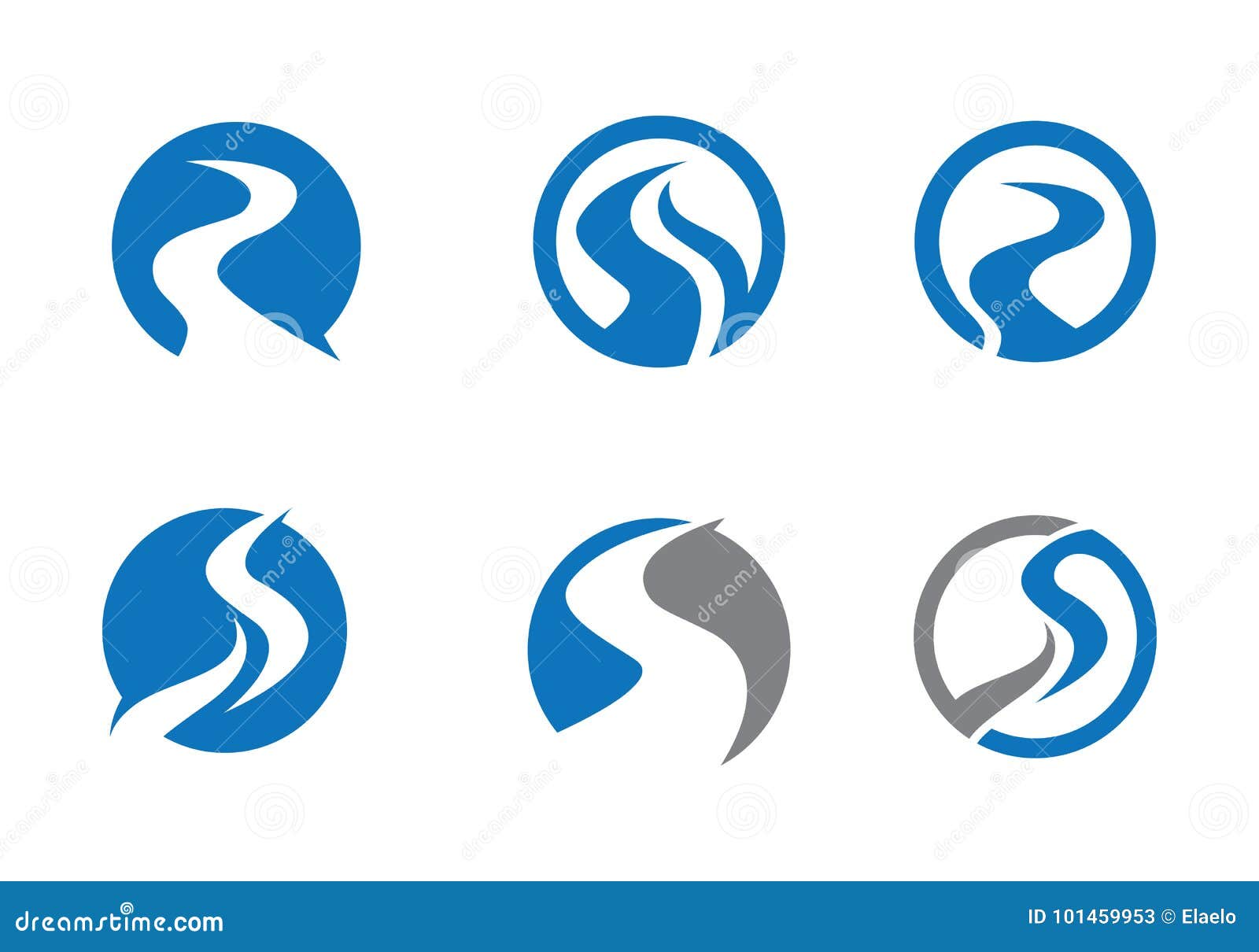 River Logo Template stock vector. Illustration of flow - 101459953