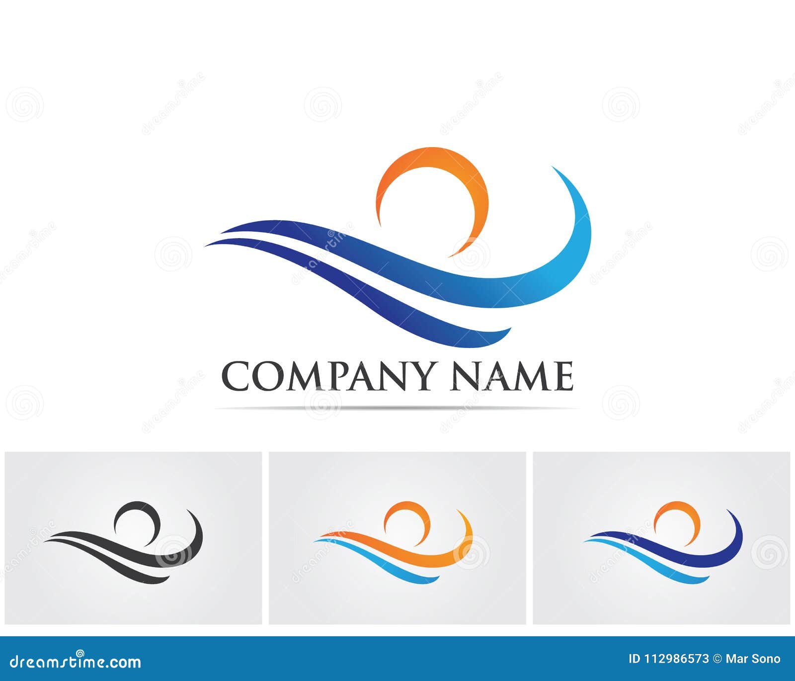 Wave River Logo Template Vector Icon Illustration.. Stock Vector ...