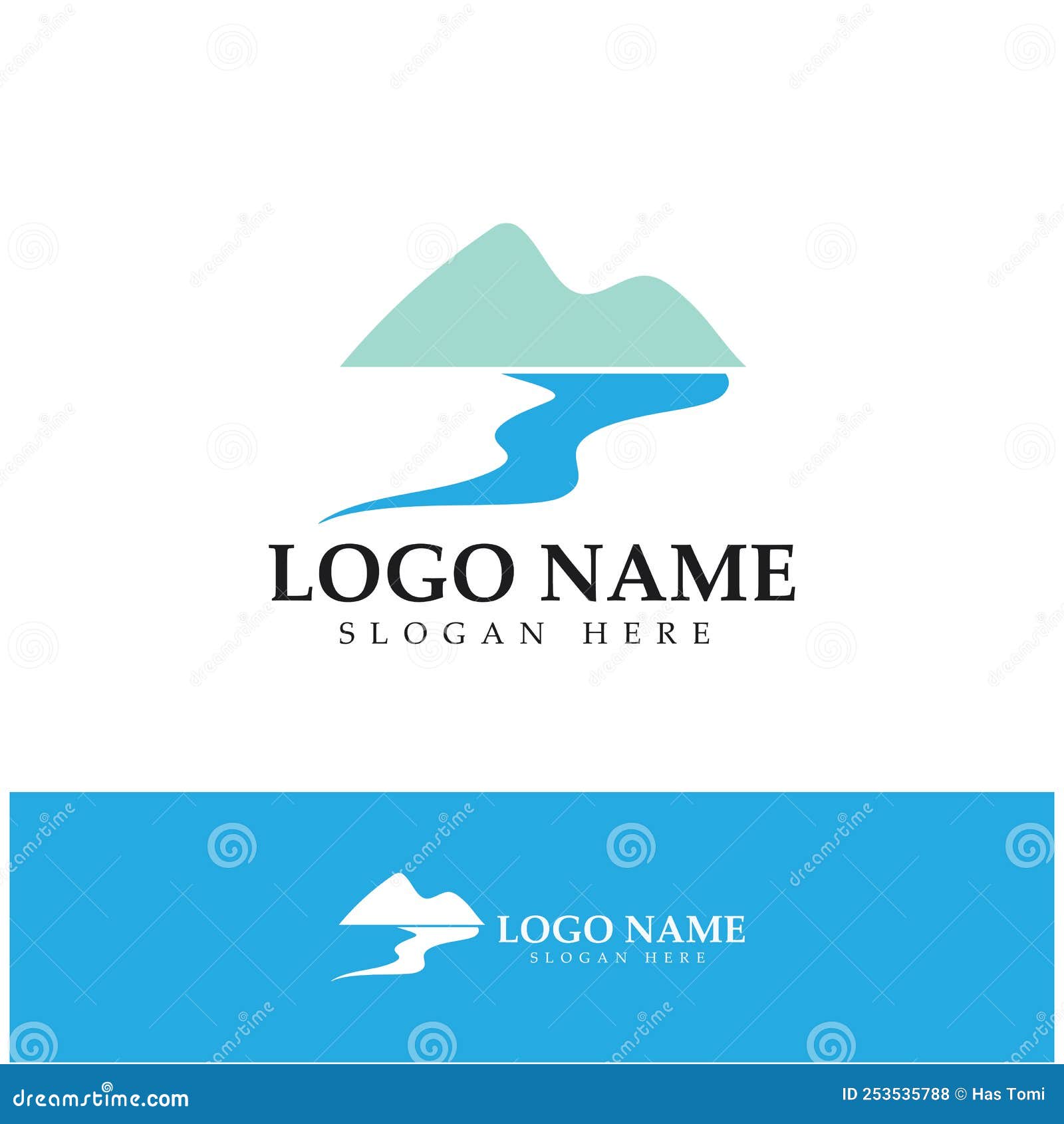 River Logo Vector Icon Illustration Design Template Stock Vector ...