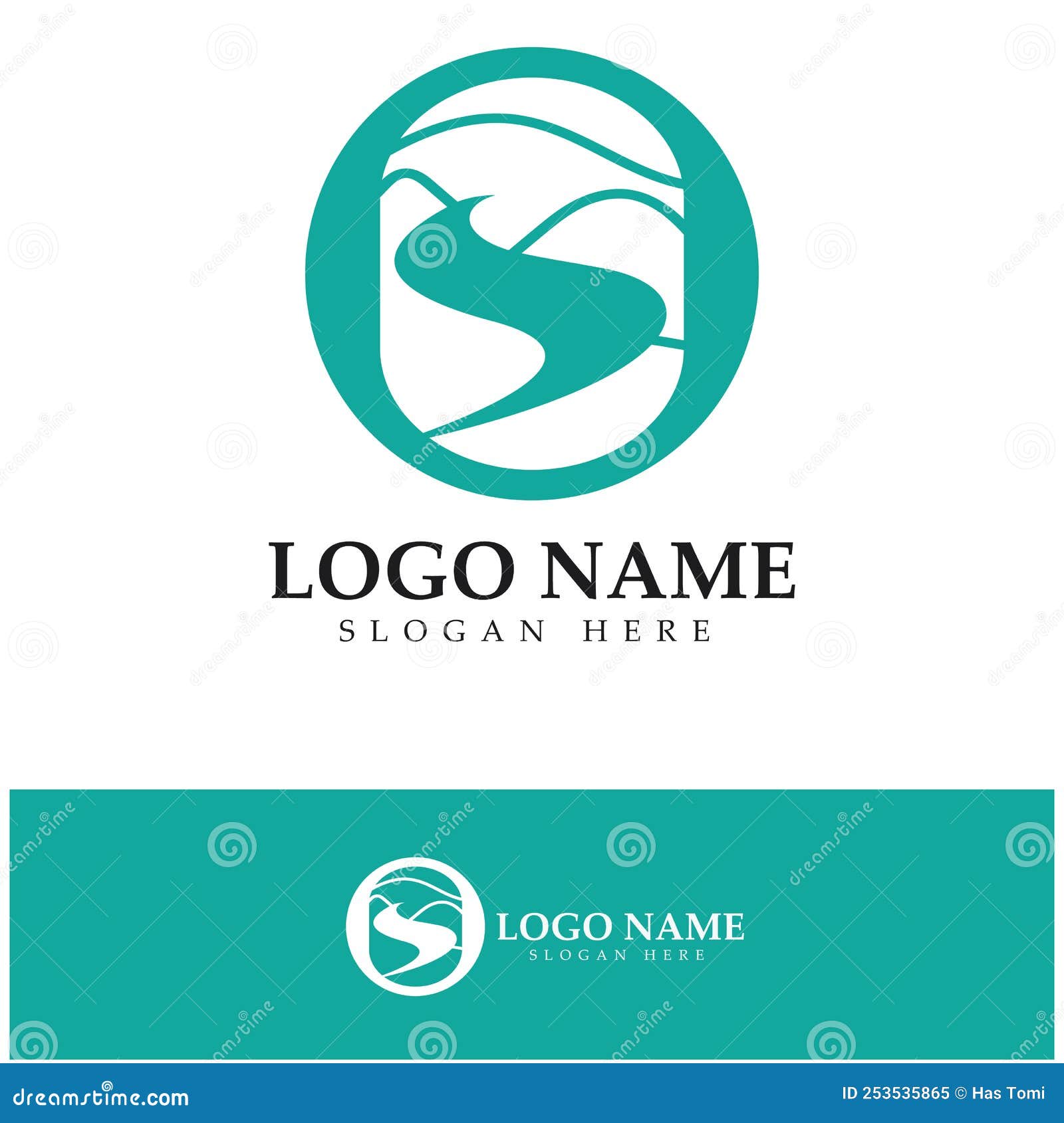 River Logo Vector Icon Illustration Design Template Stock Vector ...