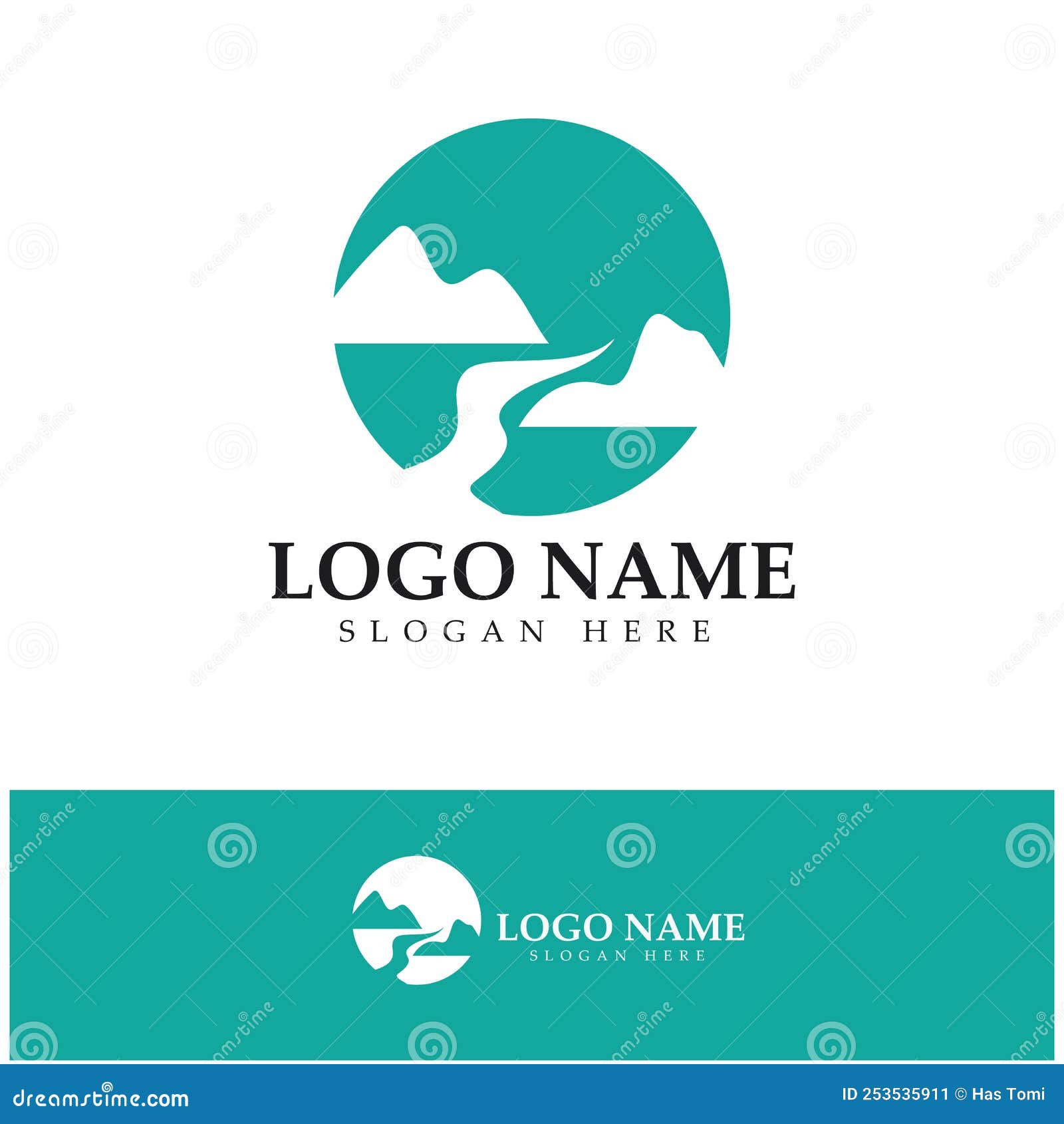 River Logo Vector Icon Illustration Design Template Stock Vector ...