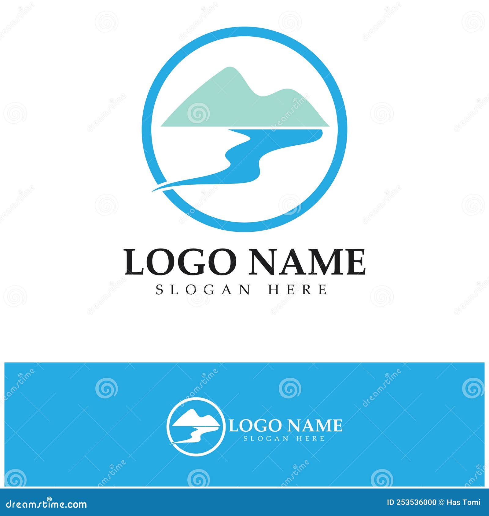 River Logo Vector Icon Illustration Design Template Stock Vector ...