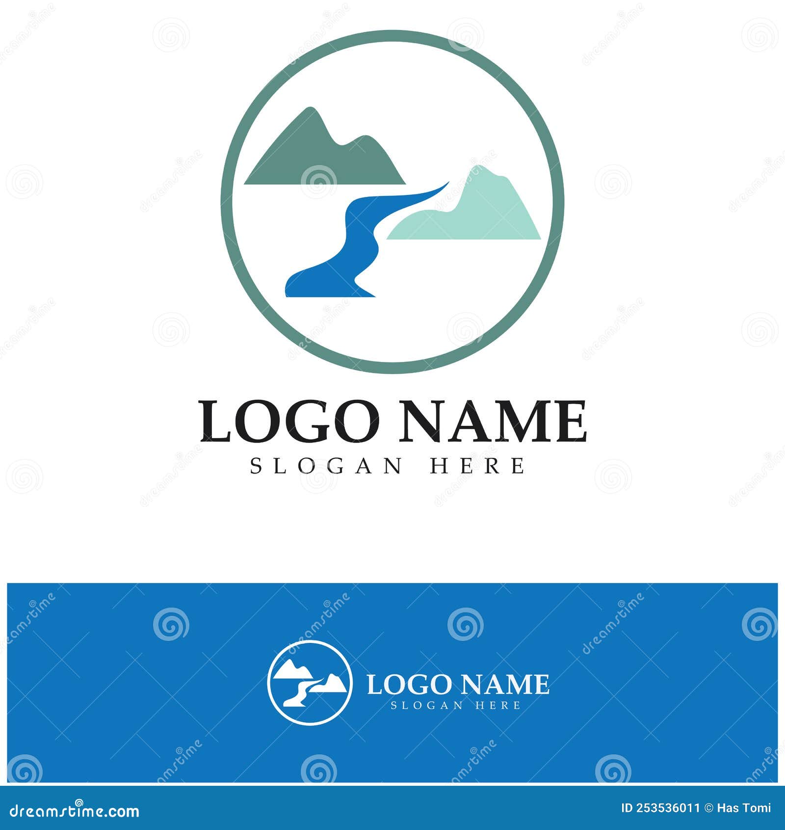 River Logo Vector Icon Illustration Design Template Stock Vector ...