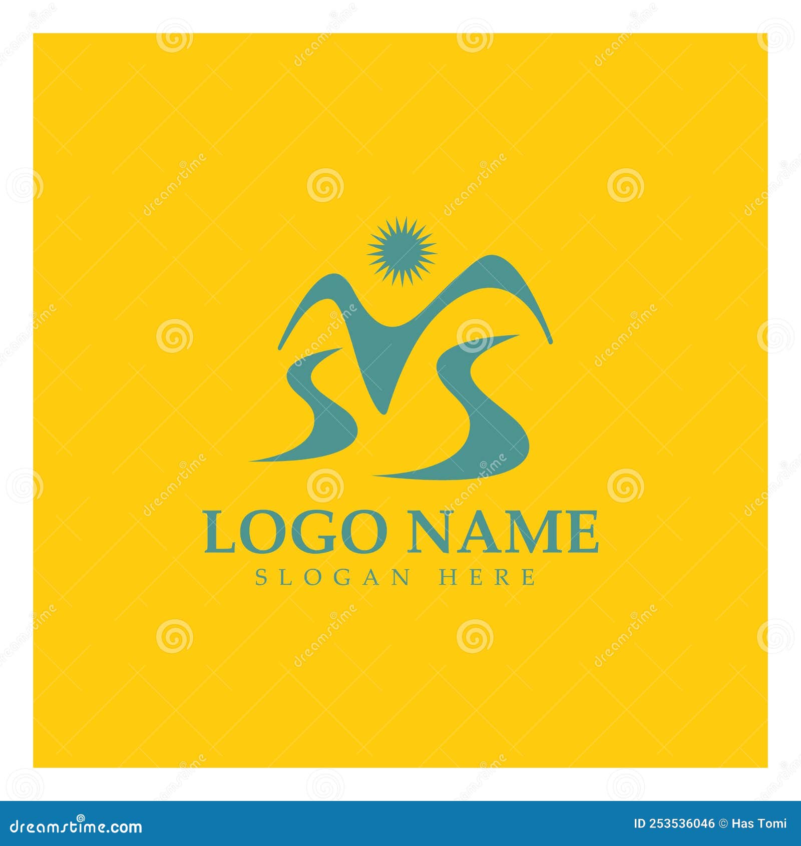River Logo Vector Icon Illustration Design Template Stock Vector ...